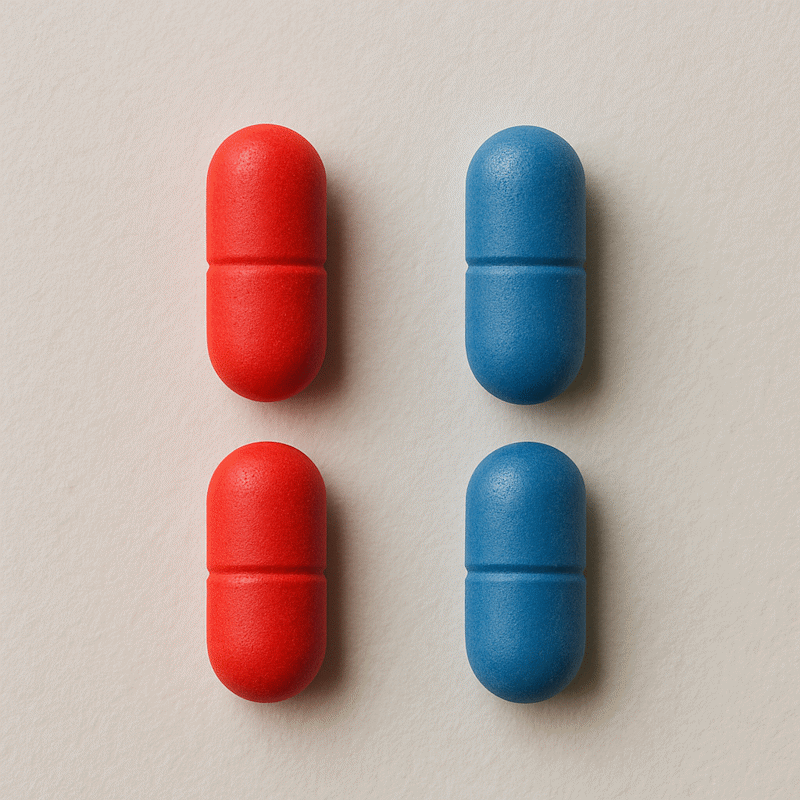 Rote Pille, Blaue Pille - LogikQuiz.de